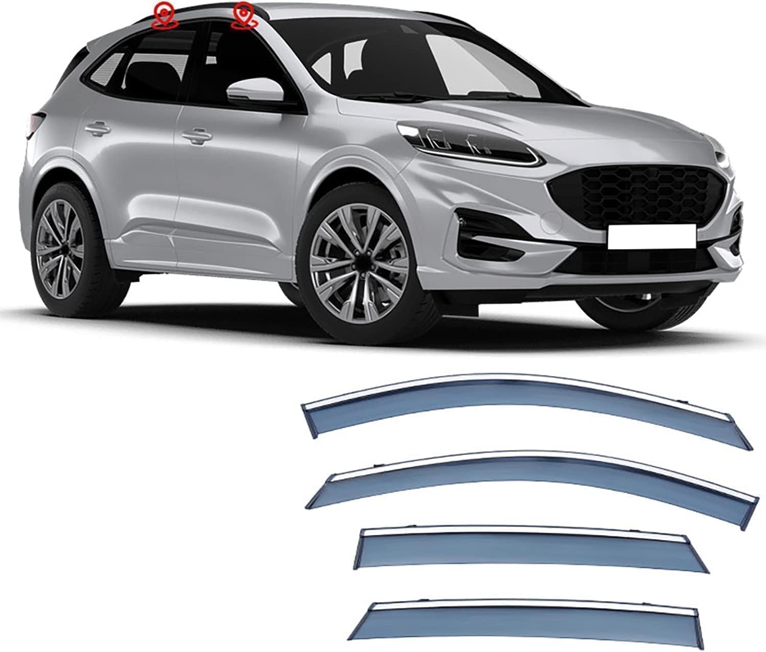 haozong Deflectores De Viento para Ford Escape MK4-CX482 2020 ...