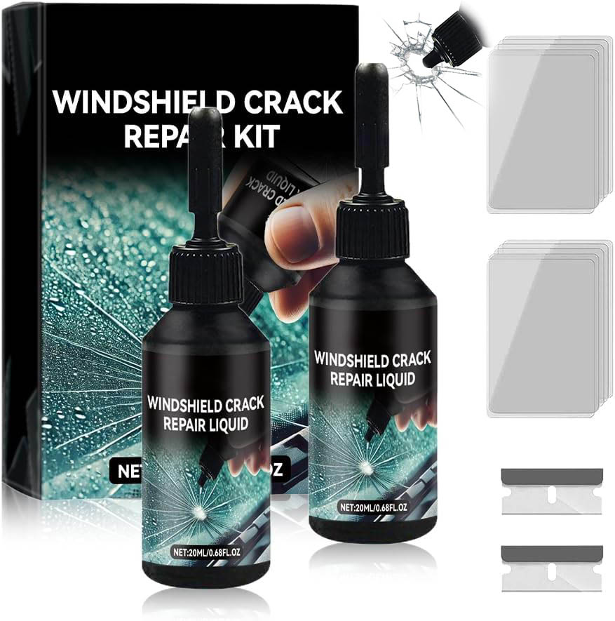 Watch FunApricity Windshield Crack Repair Kit, Glass Repair Liquid for ...