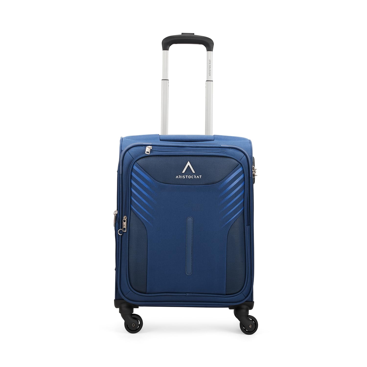 Aristocrat Polyester Mark 4W Str Cb (H) Dark Blue Soft Spinner Luggage ...