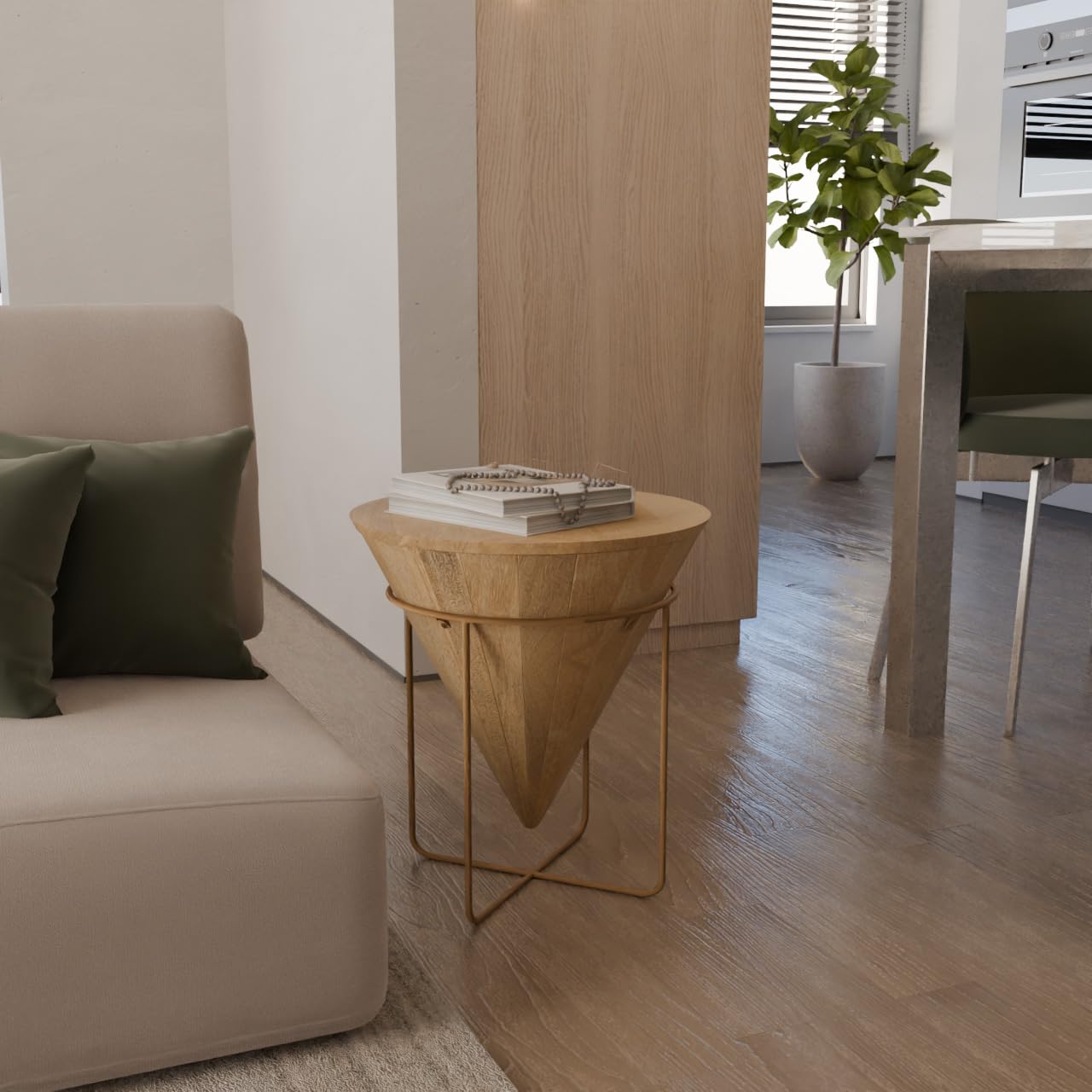 Amazon.com: Relso Solara Mango Wood End Table, Stunning Grain| Solid ...