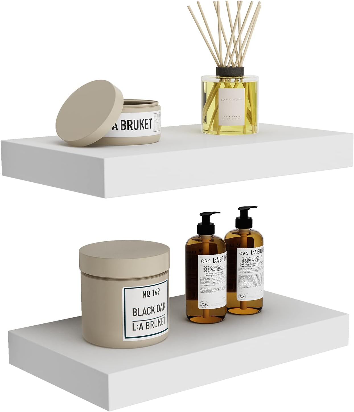 Amazon.com: IKEA Floating Wall Lack Shelf White - Home Decor Stack of 3 ...