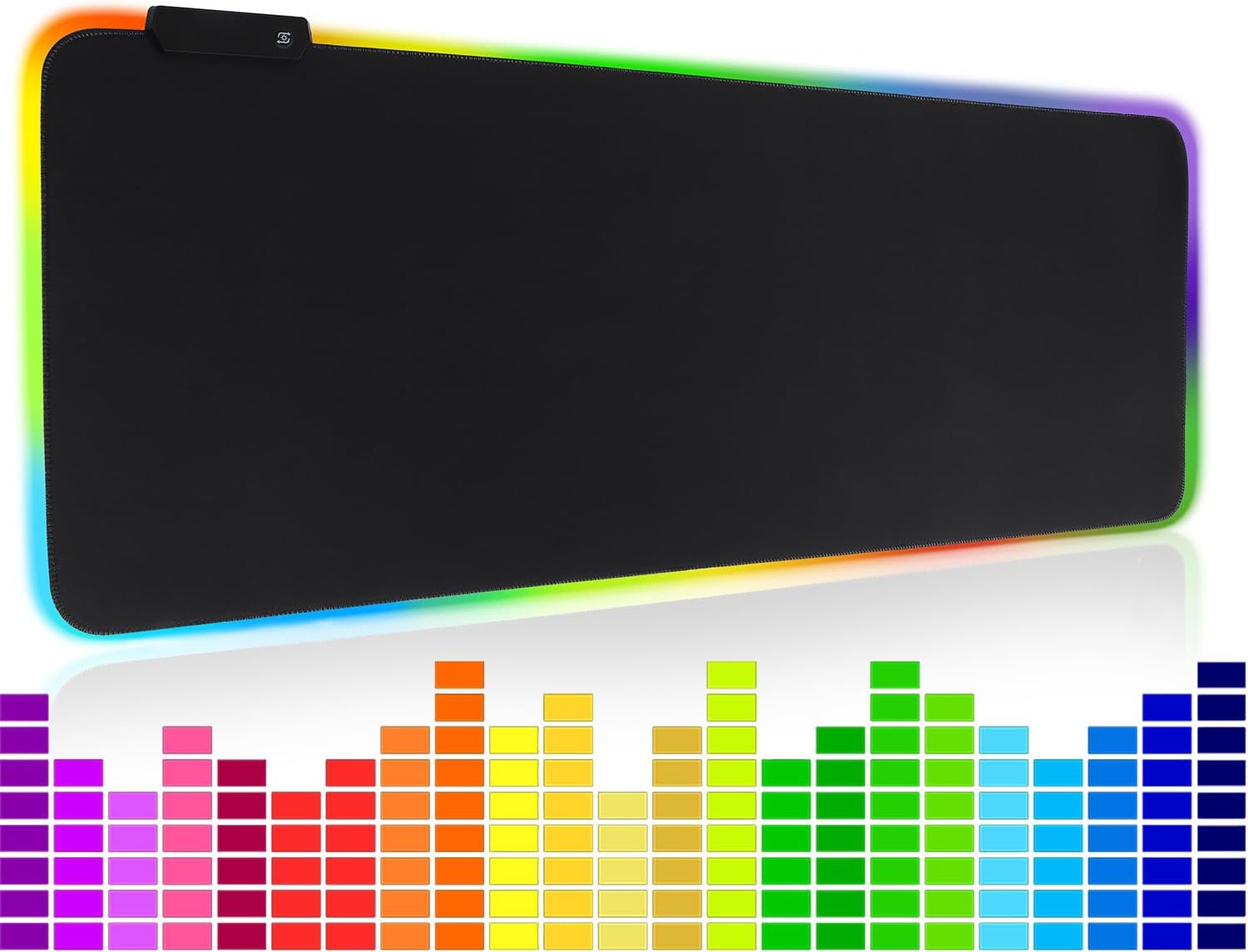 Amazon.com: Extra Large RGB Gaming Mouse Pad Voice-Activated Music ...