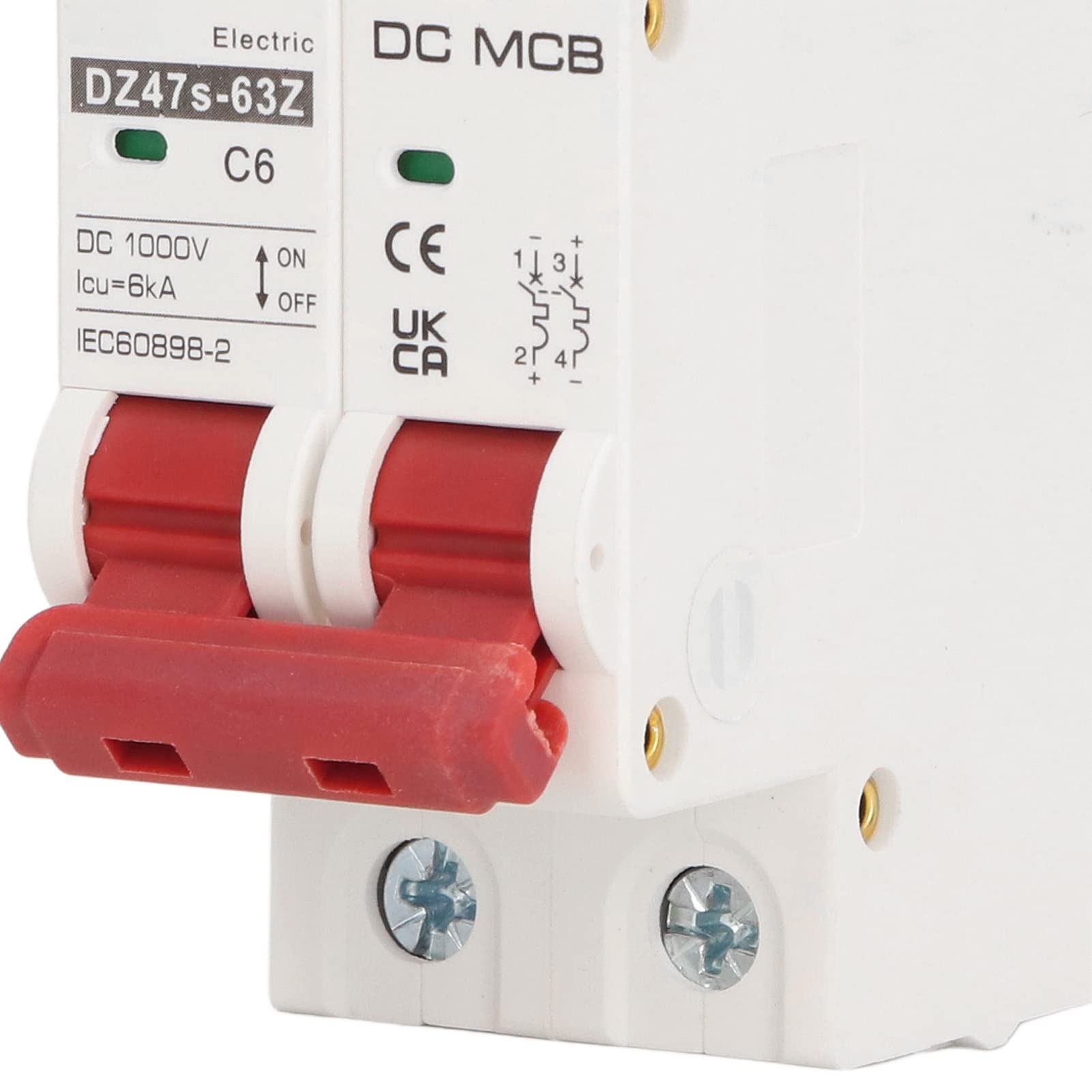 Magnetic Switches DC Miniature Circuit Breaker 2P 63A 1000V - Solar PV ...