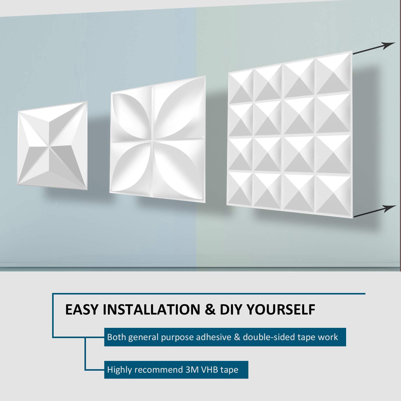 Buy TroyStudio Acoustic Sound Diffuser Panel - 12 X 12 X 1 Inches Pack ...