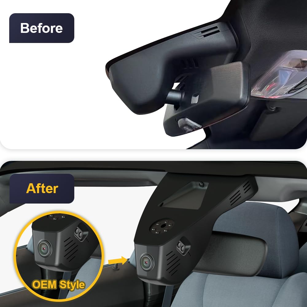 Snapklik.com : Fitcamx Front 4K+Rear 1080P Dash Cam Adapts For Toyota ...