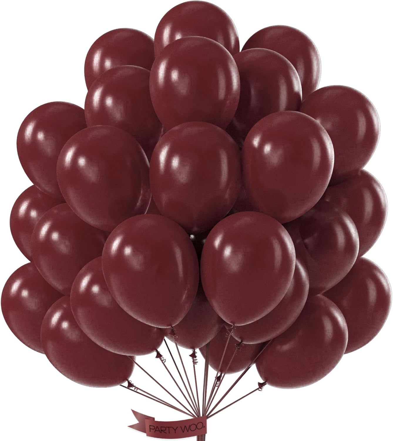 Amazon.com: PartyWoo Burgundy Balloons 100 pcs 12 Inch Maroon Balloons ...