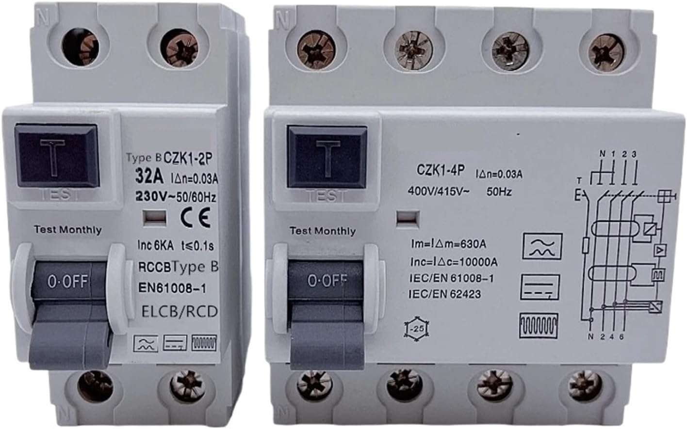 Amazon.com: 1PCS RCD RCCB B Type Leakage Residual Current Circuit ...
