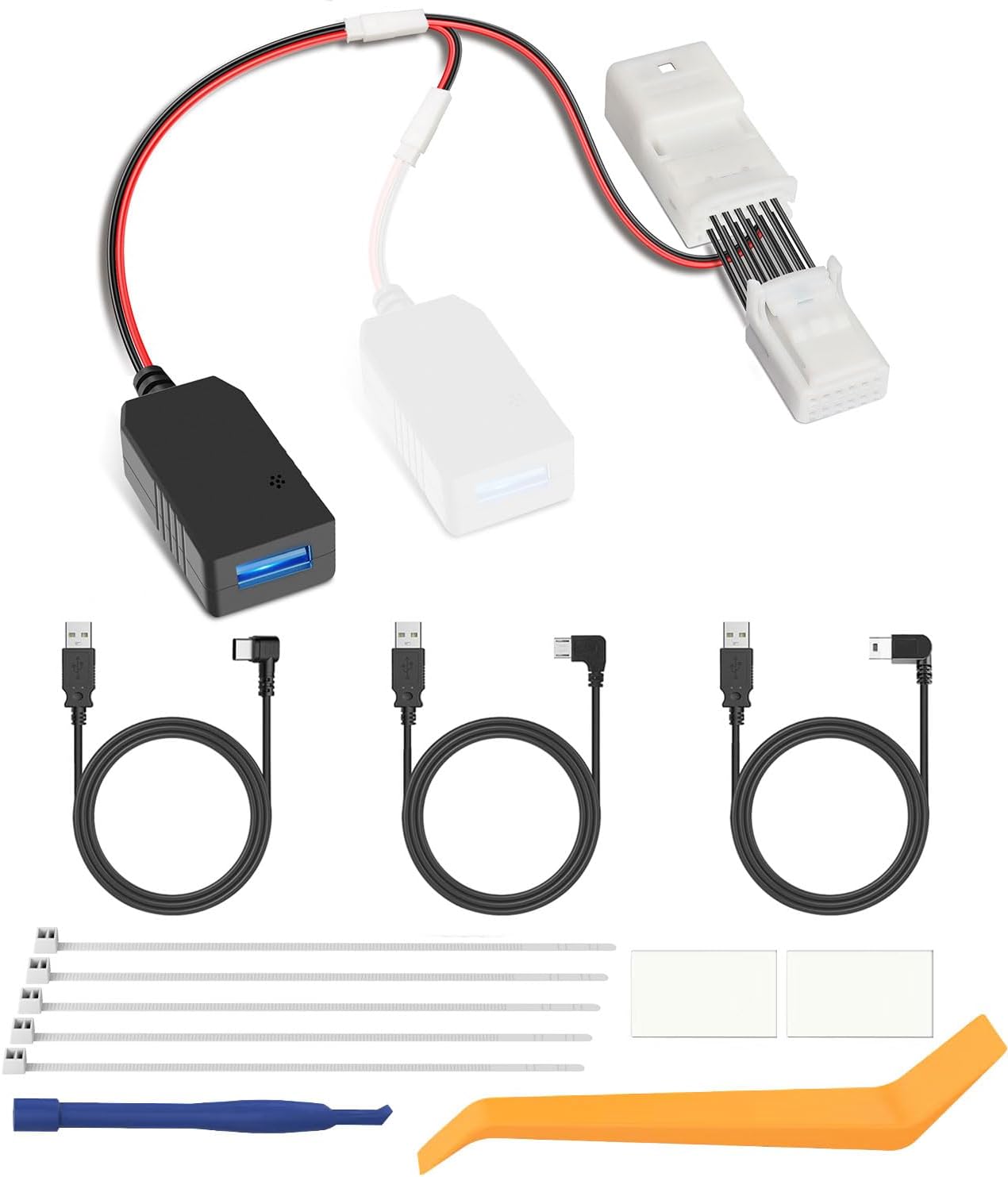 Amazon.com: Dongar Dash Cam Power Adapter (12-pin Type A) - Compatible ...