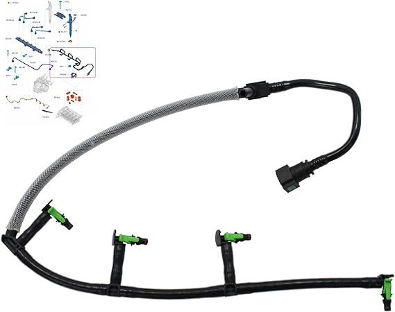 BIAREN Injector Fuel Return Leak Off Pipe for Ford Transit Mk7 Mk8 ...