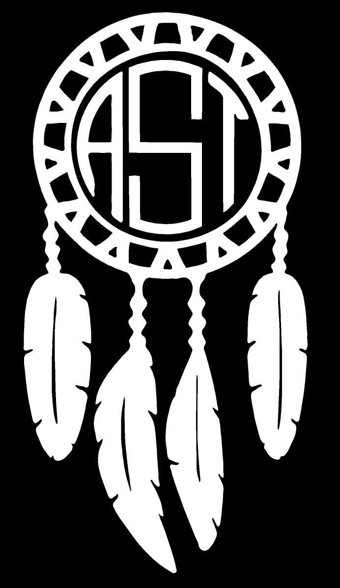 Amazon.com: Dream Catcher Monogram Decal 6" : Everything Else