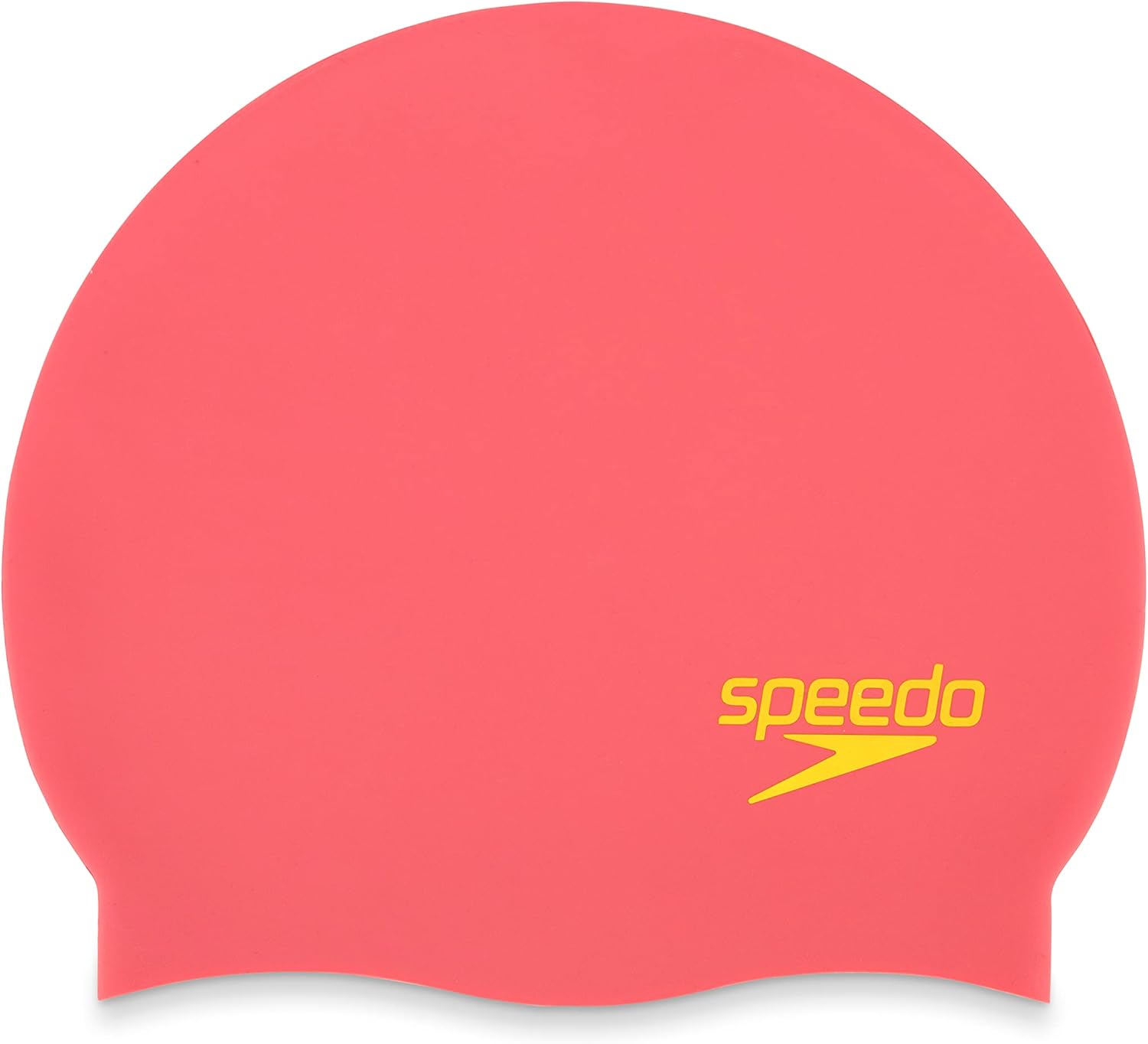 Speedo 87510192150971SZ Elastomeric Solid Silicone Cap Sun Kissed Coral ...