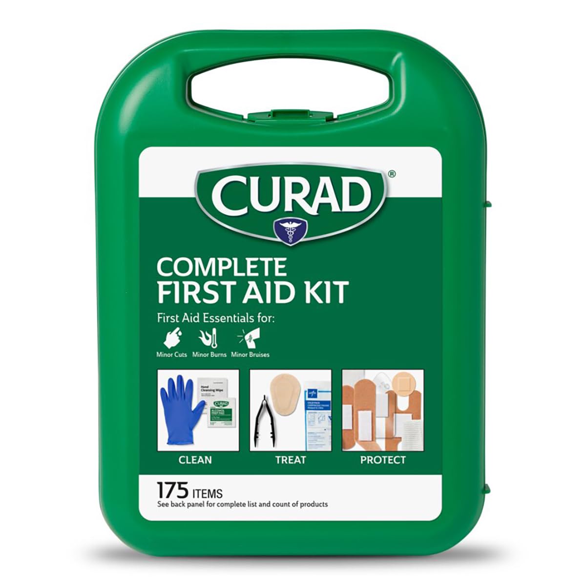 Amazon.com: CURAD 175-Piece Complete First Aid Kit in Reusable Case, One