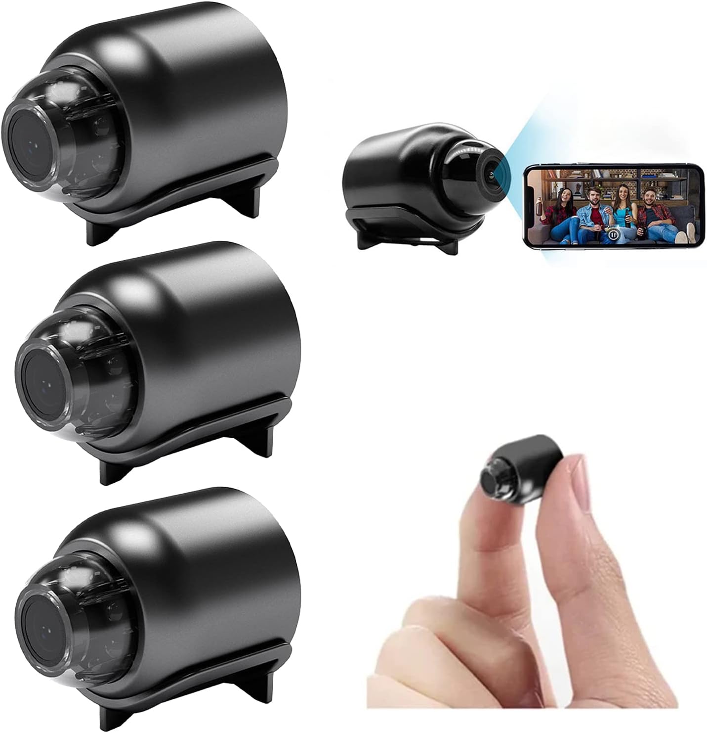 Amazon.com : Flashstar Mini WiFi Camera 1080P HD - Night Vision ...