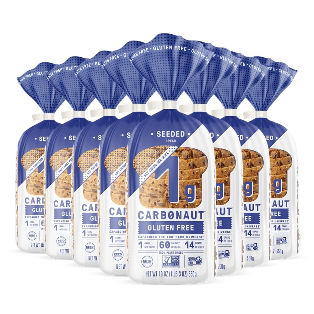 Amazon.com: Carbonaut Gluten Free Bread, Low Carb Bread, Keto Bread ...
