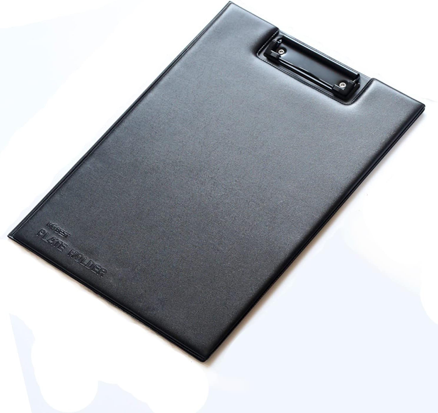 Black Leather Clipboard Folder, PU Board Clip, A4 Folder Suitable for ...