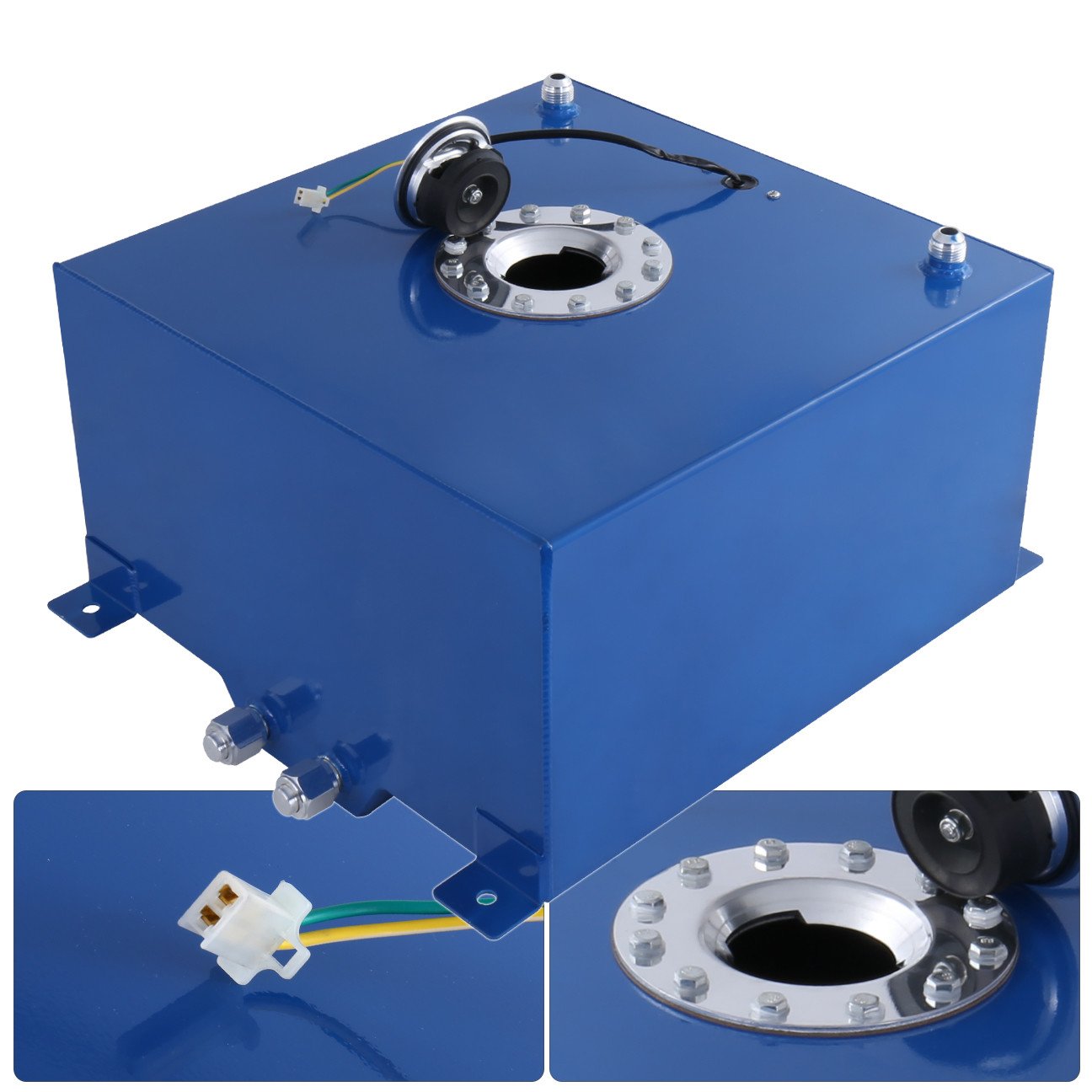 Buy Universal 60 Liter 15 Gallon Light Weight Blue Aluminum Fuel Cell ...