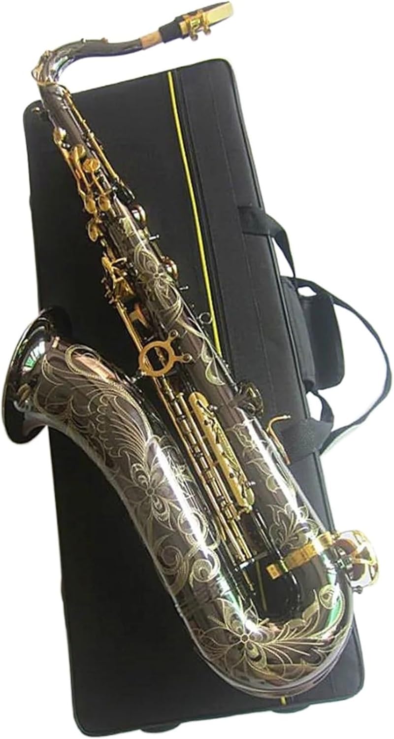 Tenor Saxophone Bb Flat Sax Playing Professionally Musical Instrument ...