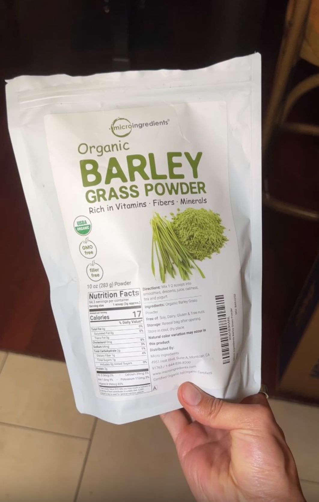 Watch Sustainably US Grown, Organic Barley Grass Powder, 10 Ounce on ...