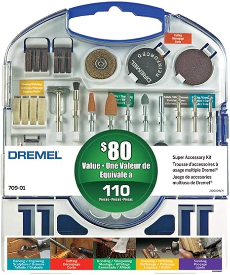 Amazon.com: Dremel 709-02 110-Pieces All-Purpose Rotary Tool Accessory ...