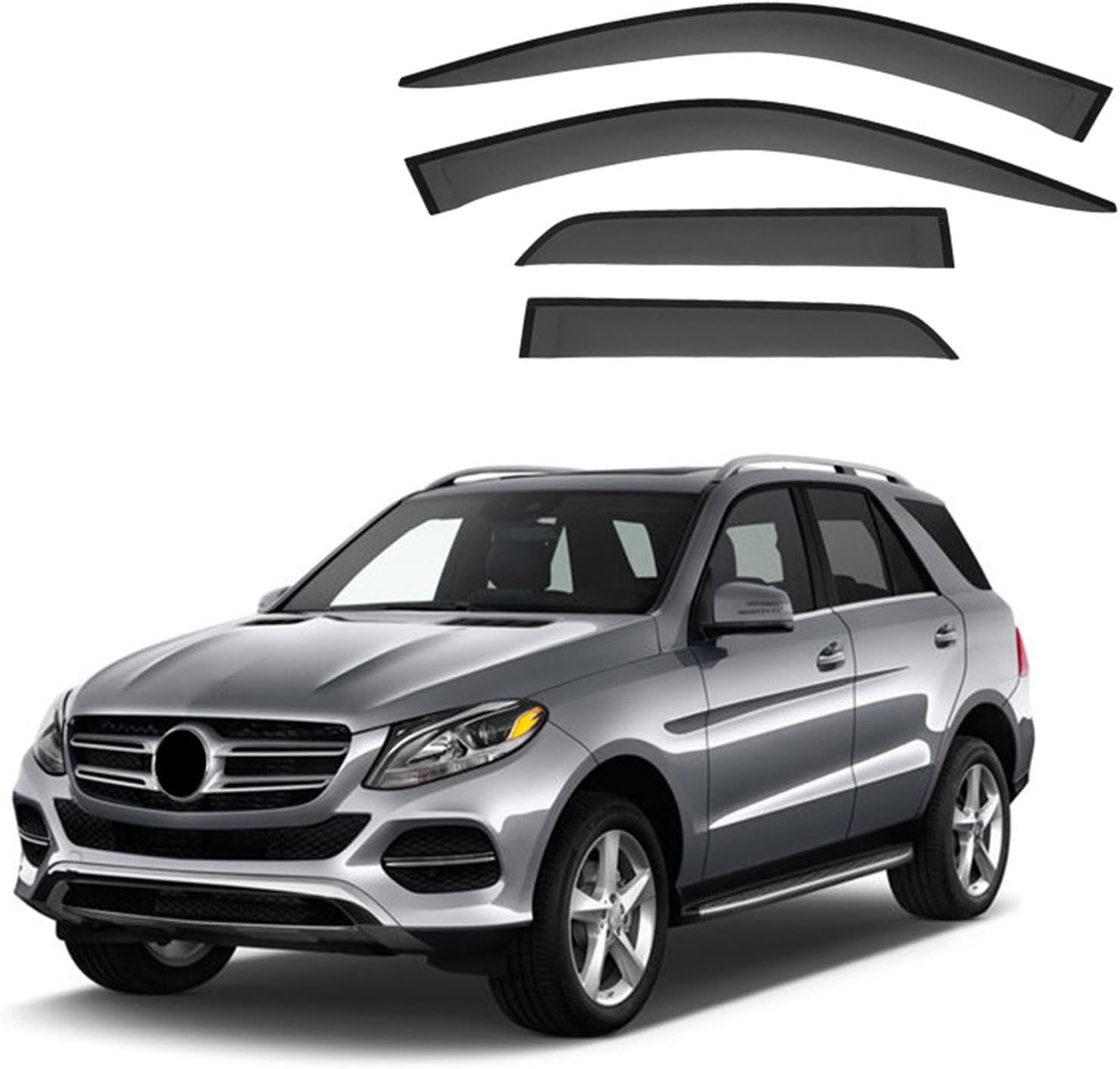 Amazon.com: LZGBMNB 4 Pcs Wind Deflectors for Mercedes Benz GLE MK3 ...