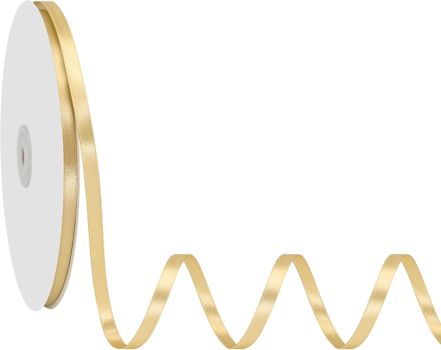 Amazon.com: Maclemon 1/4 inch Wide 100 Yards Double Face Gold Satin ...