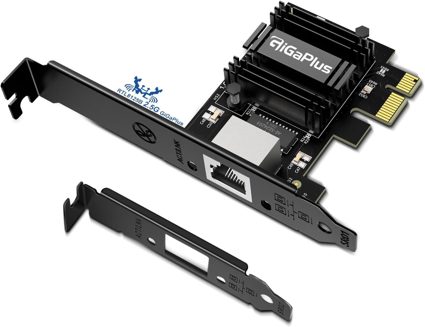 Amazon.com: 2.5GB RJ45x2 Port PCIe NIC Network Card for pc Switch ...