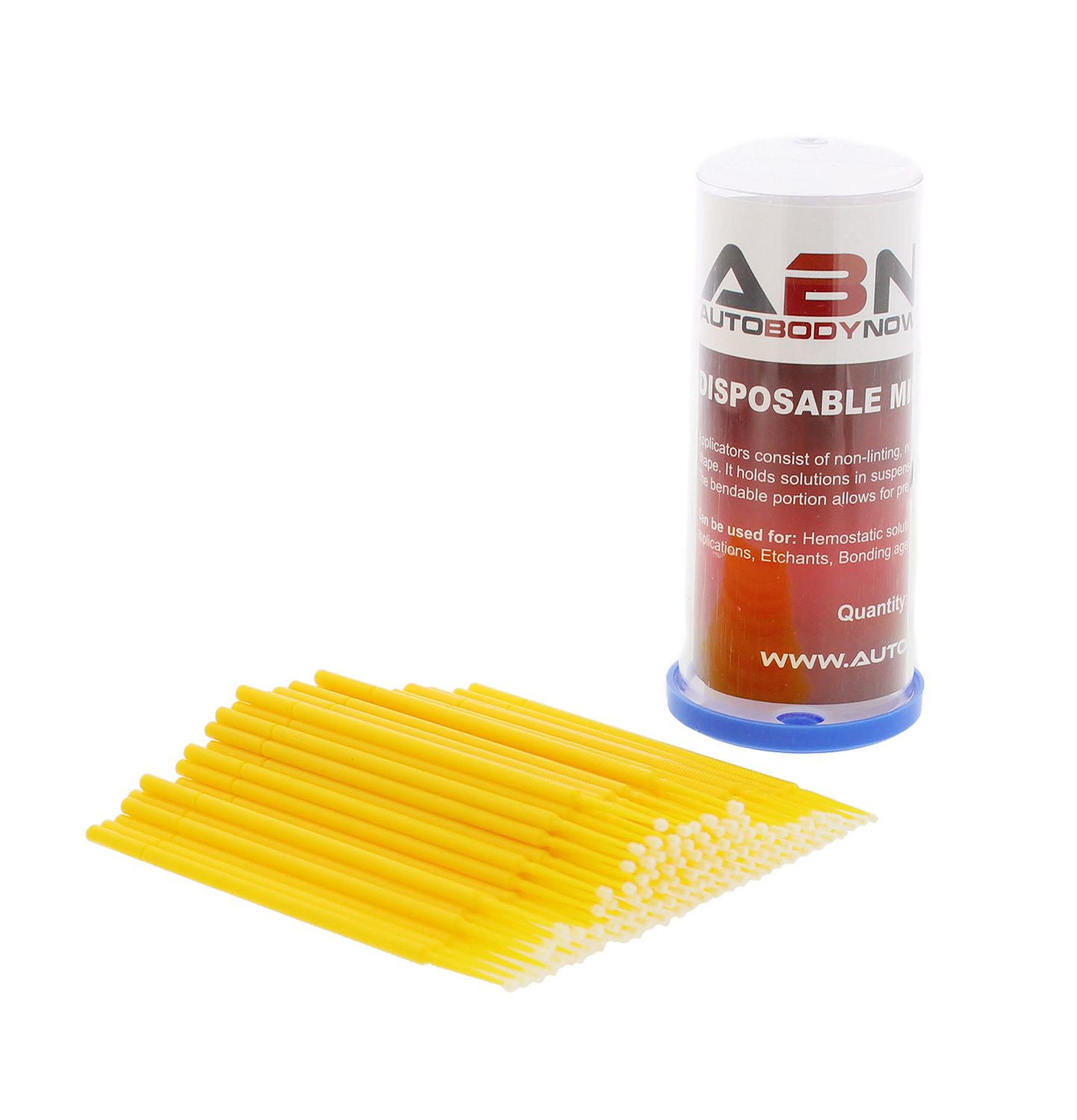 Snapklik.com : ABN Fine-Point Disposable Brush Applicator 100 Pack For ...