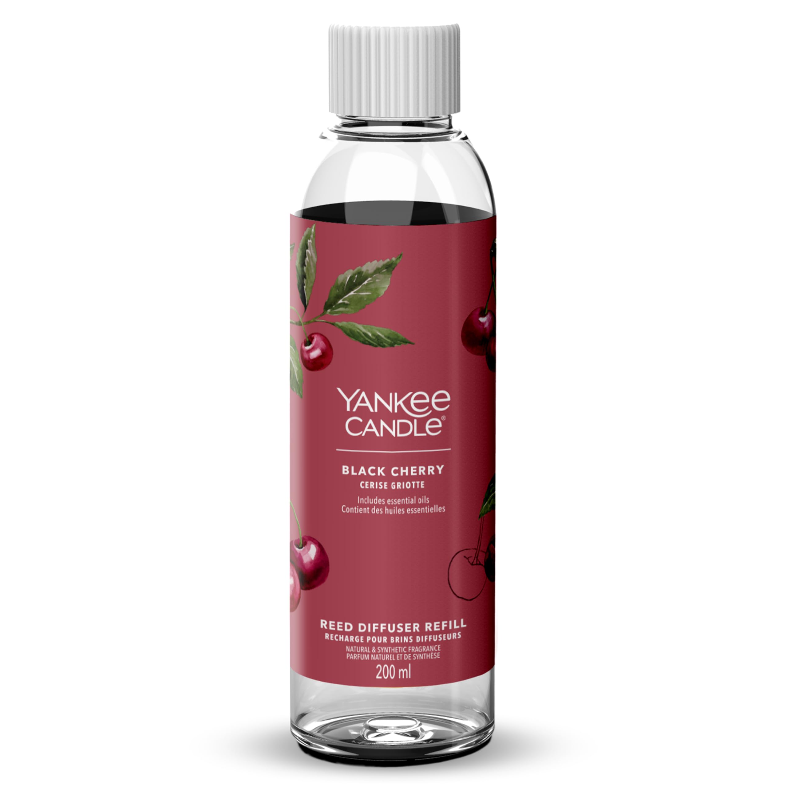 Yankee Candle Signature Reed Diffuser Refill | Black Cherry | 200ml ...