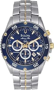 Amazon.com: Bulova Men's Marine Star Two-Tone Stainless Steel ...