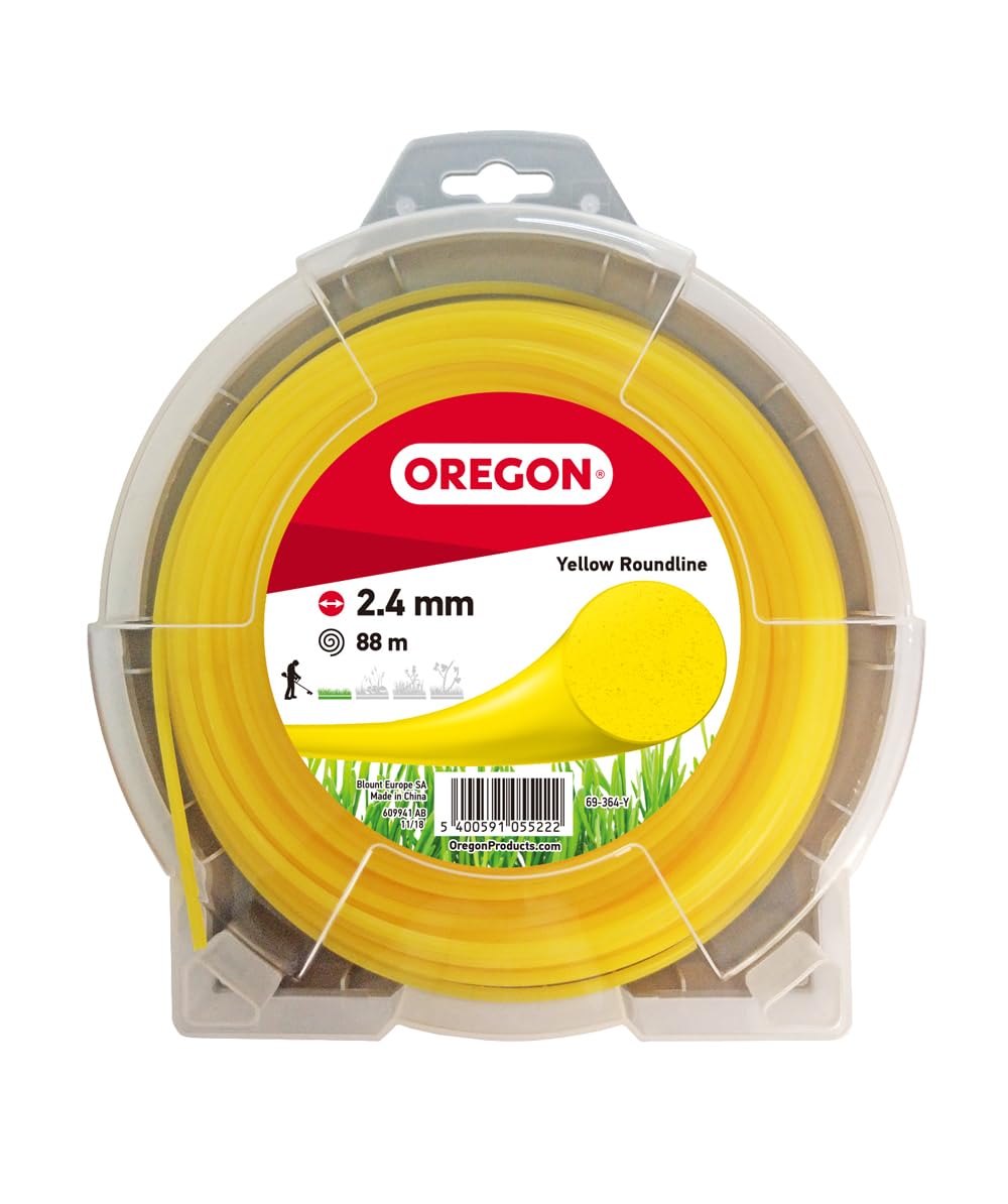 Oregon Yellow Round Strimmer Line Wire for Grass Trimmers and ...