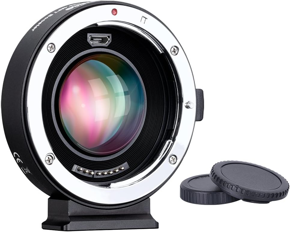 Amazon.com : Commlite CM-AEF-MFT Booster,0.71x Speed Booster for Canon ...