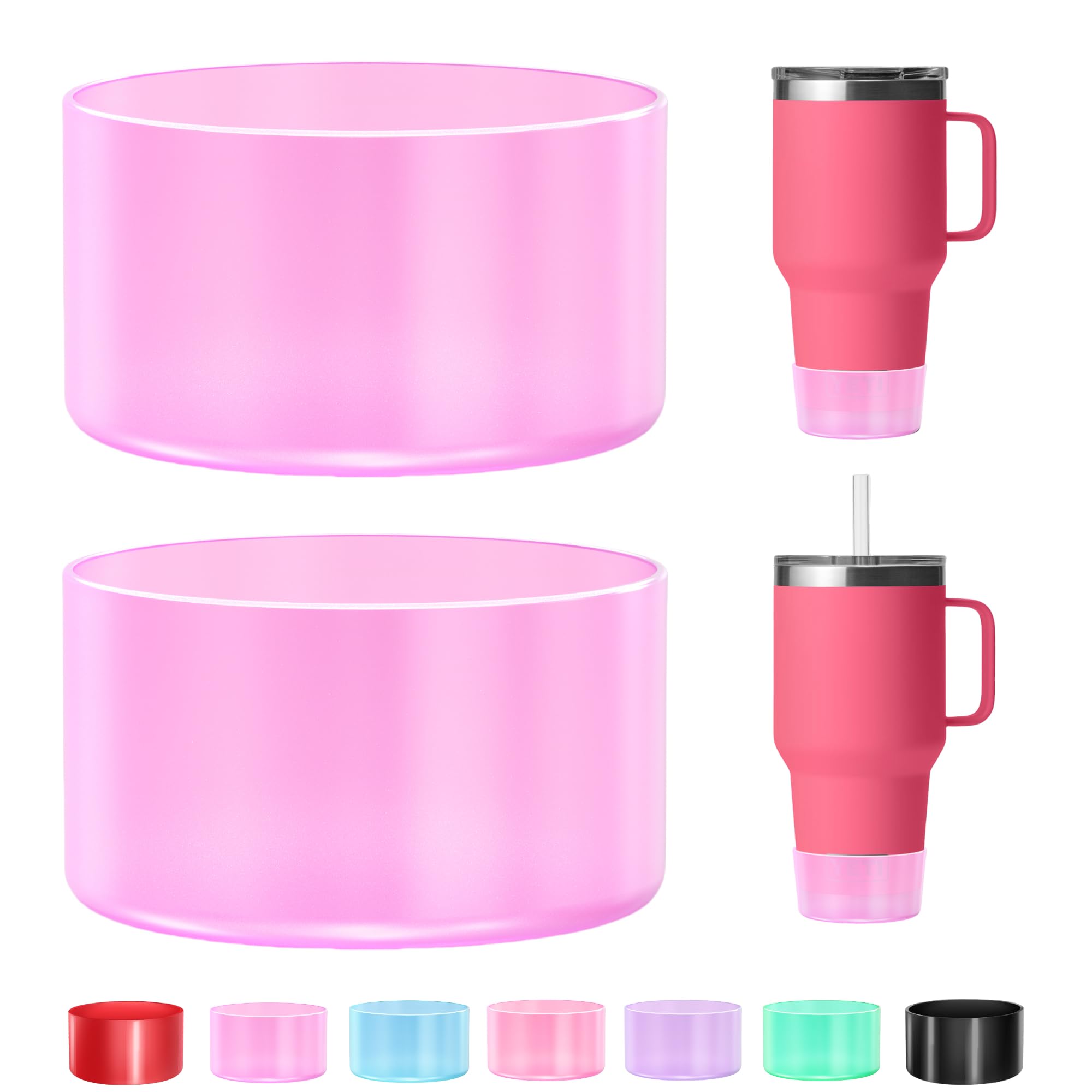 Snapklik.com : LONPARRY 2-Pack Silicone Boot For YETI Rambler Tumbler