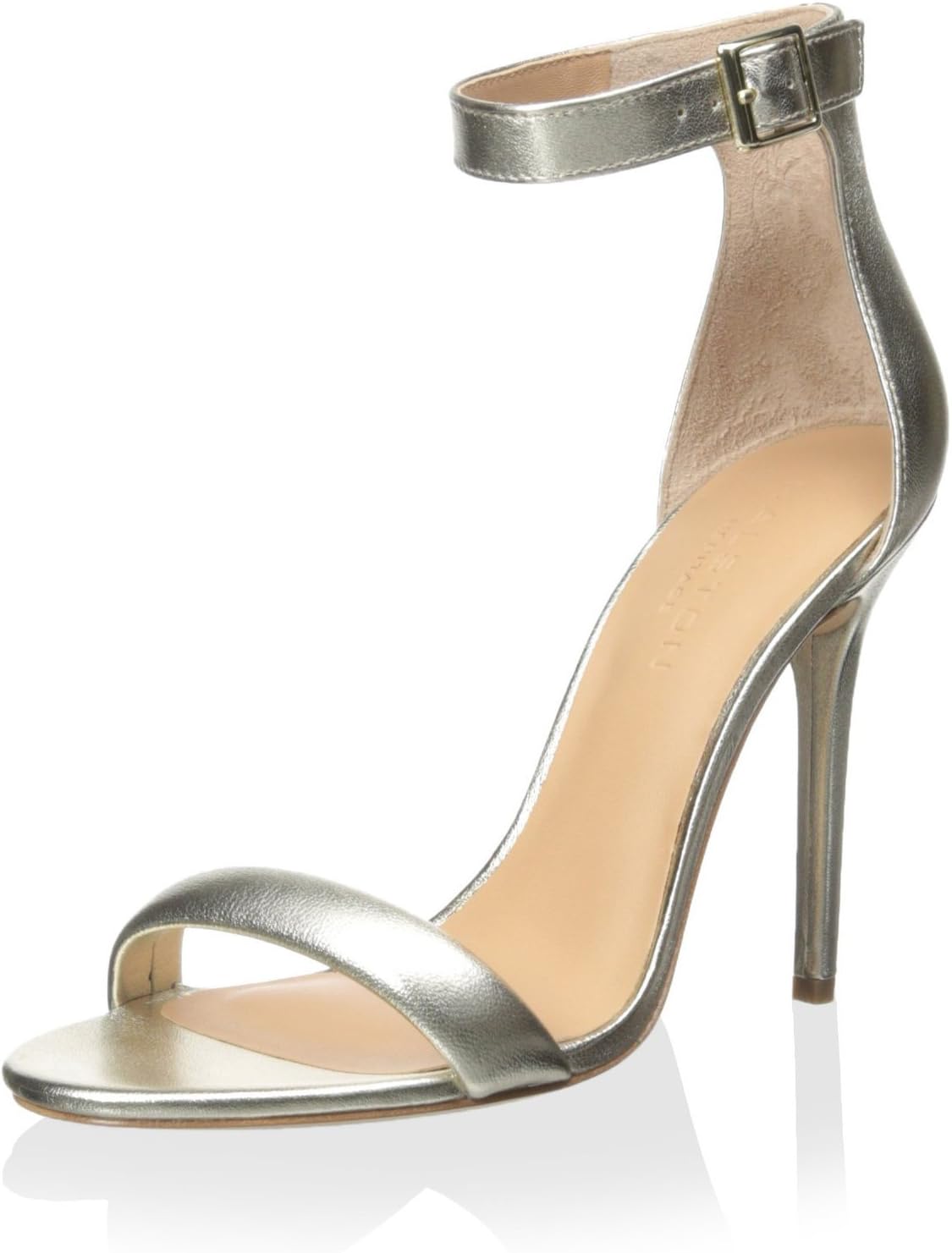 Amazon.com | Halston Heritage Women's Ester Ankle Strap Sandal, Mirror ...