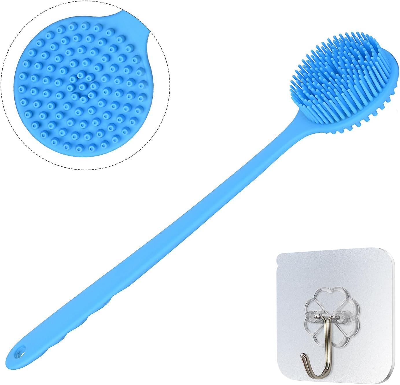 Amazon.com : Body Scrubber(15") for Body Men and Women, Long Handle ...