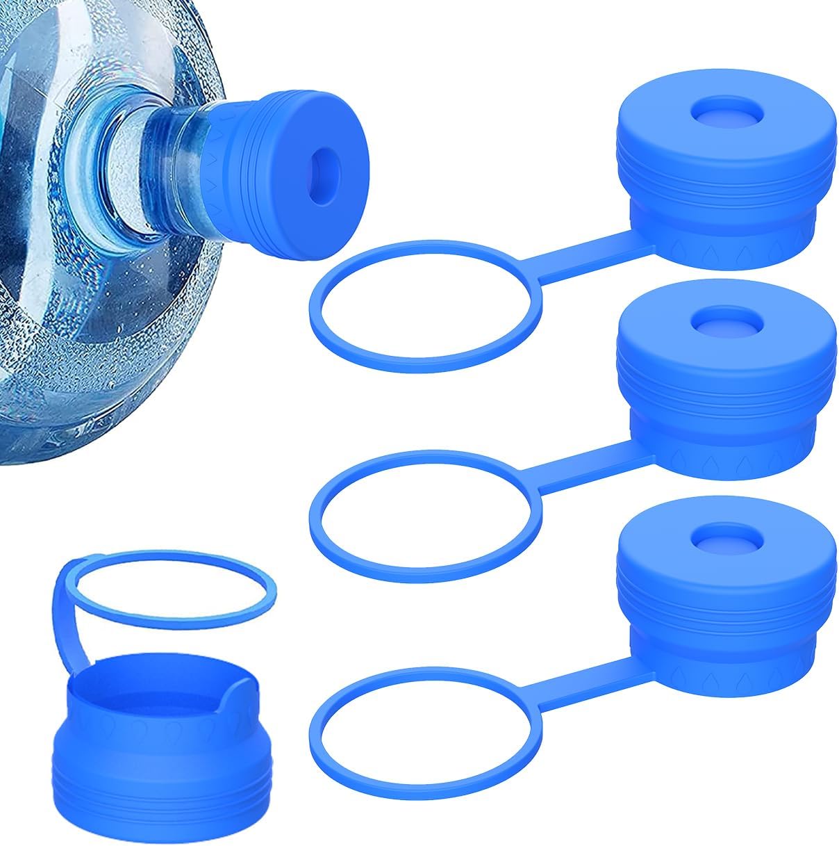 Amazon.com: 30 Pack Gallon Water Bottle Caps,Non Spill Water Bottle ...