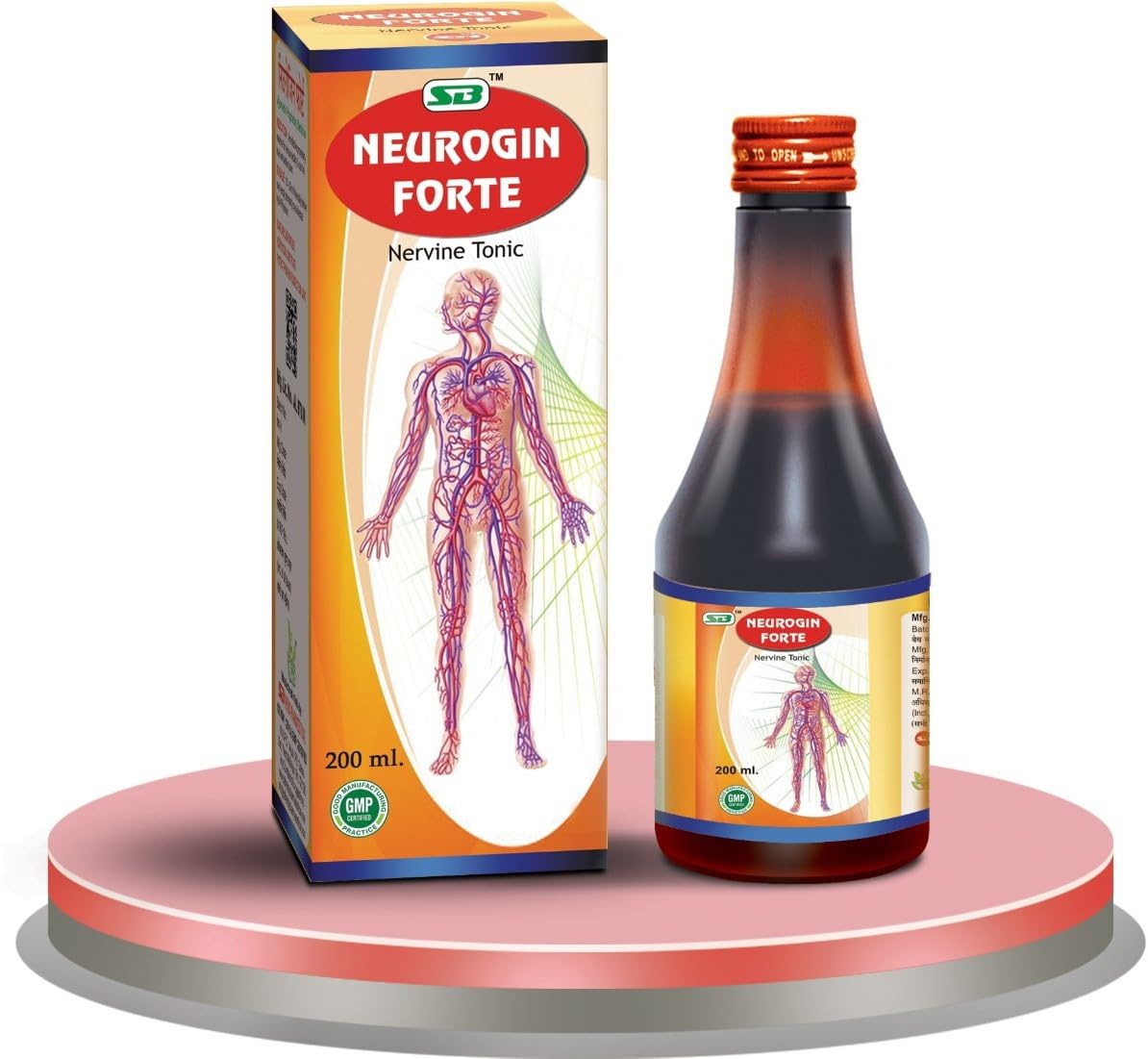 Buy S B Herbo Pharmaceutical Nurogin Fort Syrup 200 ml Online at Low ...