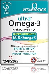 Amazon.com: Ultra Omega 3 de alta potencia 60 cápsulas : Salud y Hogar