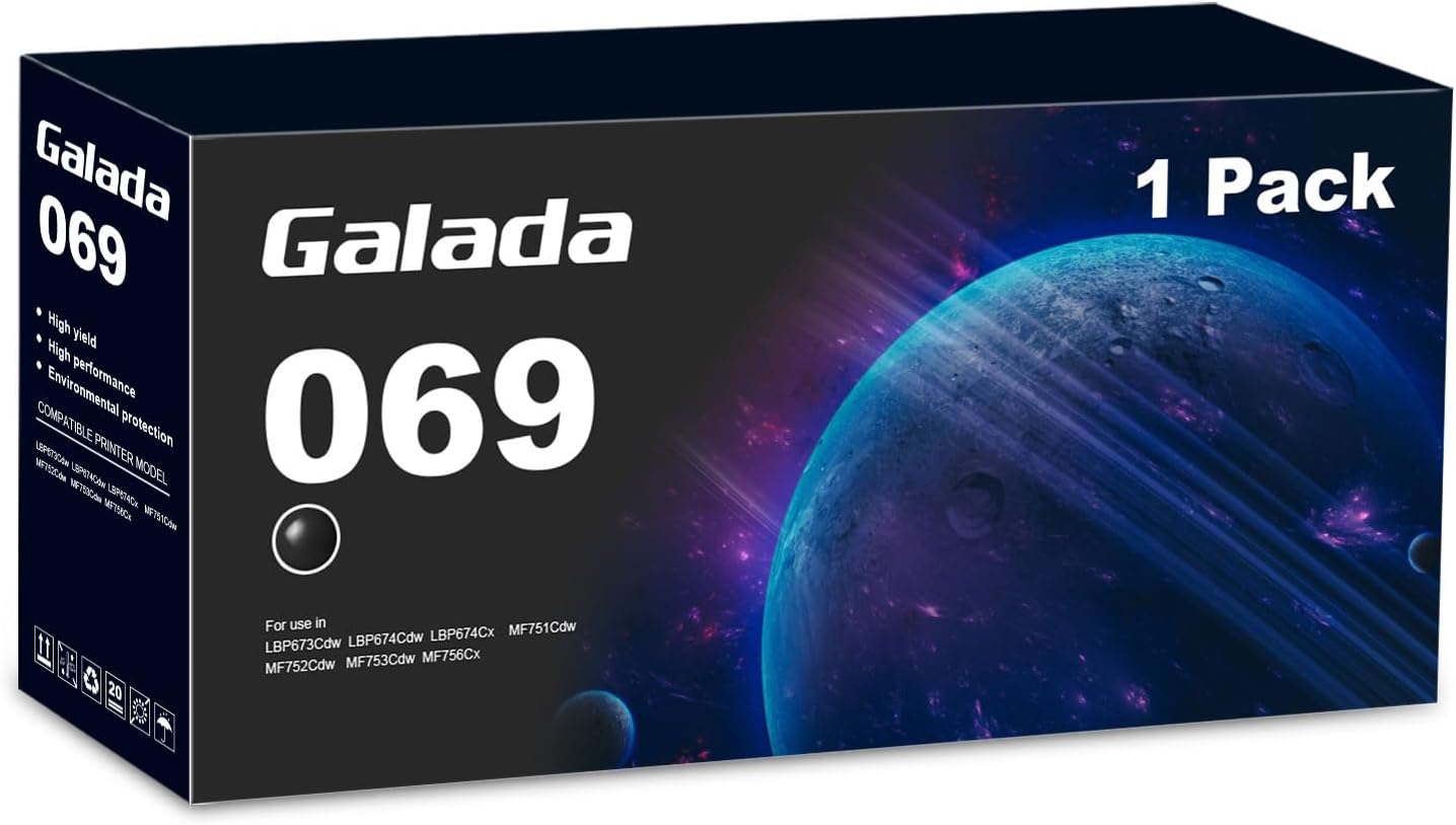 Amazon.com: (with Chip) 069 Remanufactured Toner Cartridge Replacement ...