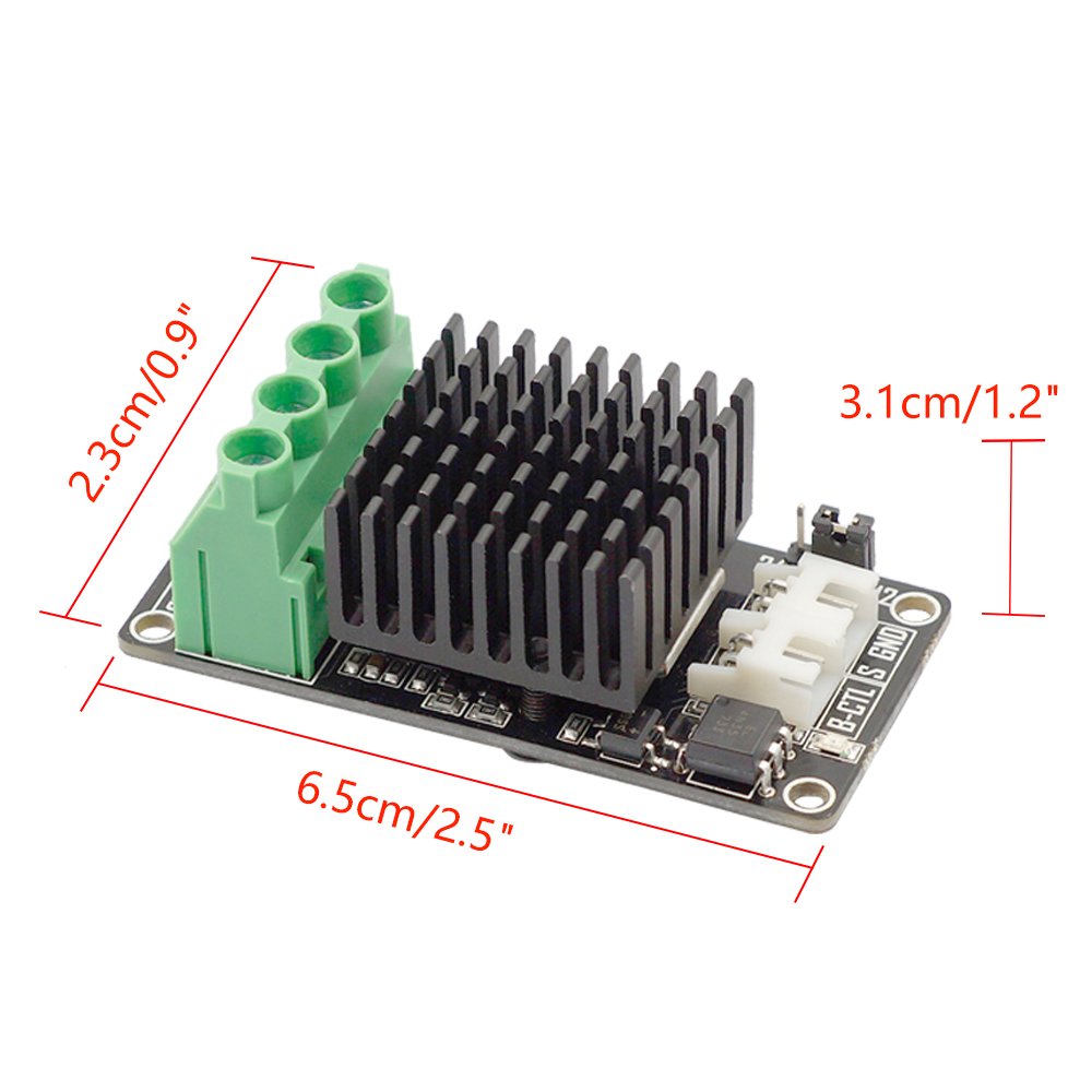 Mini Heat Bed Module, FYSETC Hot Bed Power Expansion Board High Current ...