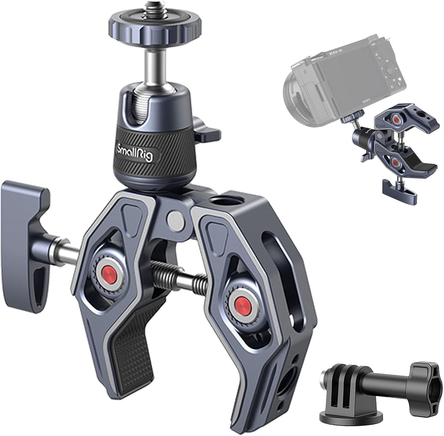 Amazon.com: SmallRig Double Crab-Shaped Clamps 4103 and Super Clamp ...