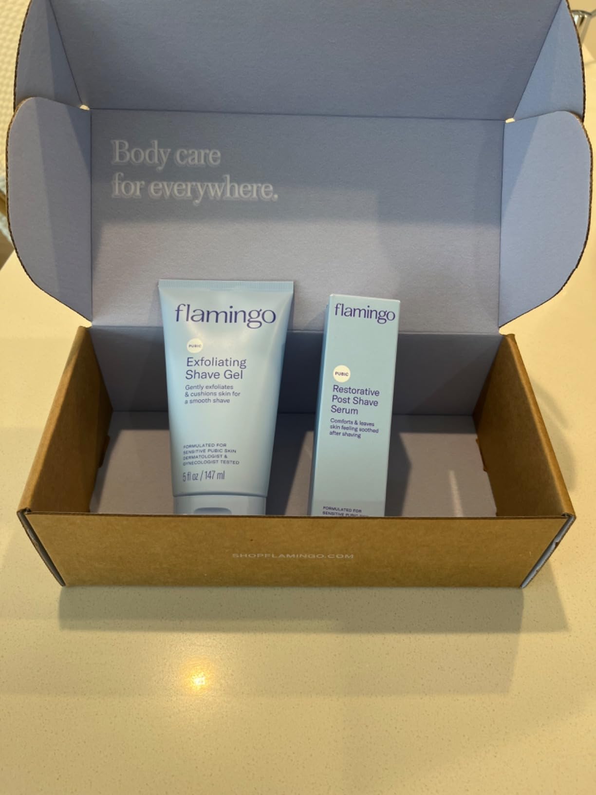 Amazon.com: Flamingo Pubic Pre and Post Shave Products - Exfoliating ...