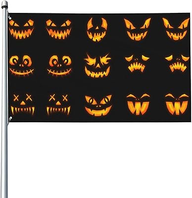 Amazon.com : Halloween Flag 3x5 Outdoor Double Sided Scary Halloween ...