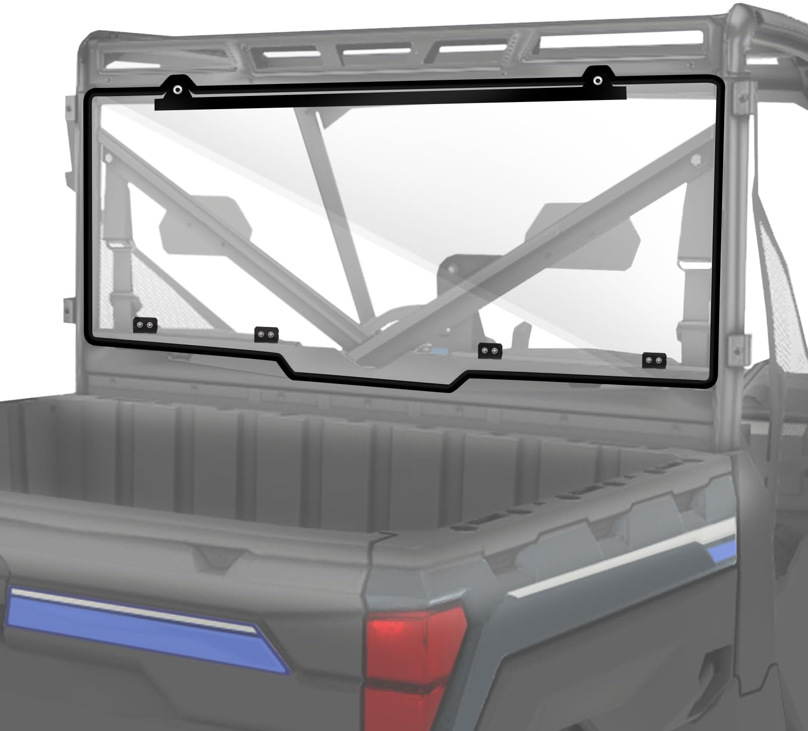 Amazon.com: StarknightMT Ranger 1000 Rear Windshield and Ranger XP 1000 ...