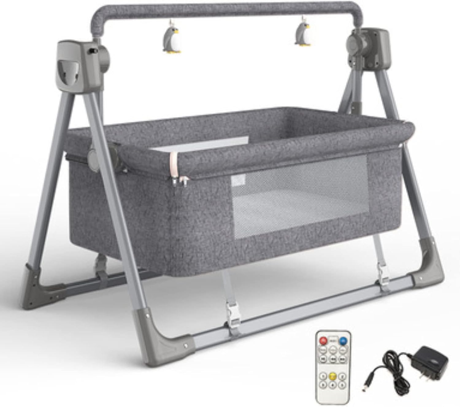 Baby Bassinet Baby Bedside Crib Adjustable Infant Bedside Sleeper ...