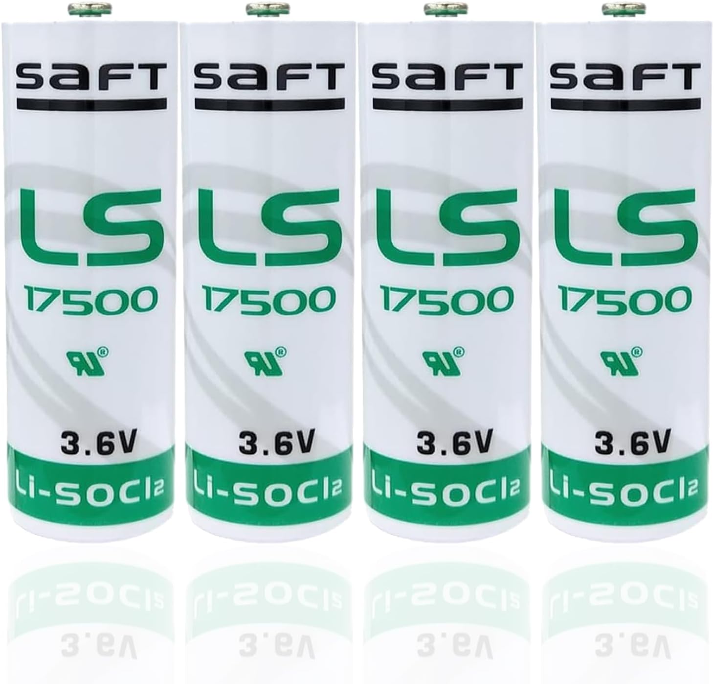 Amazon.com: 4-Pack LS17500 A 3.6-Volt Lithium Battery, 3600mAh for SAFT ...