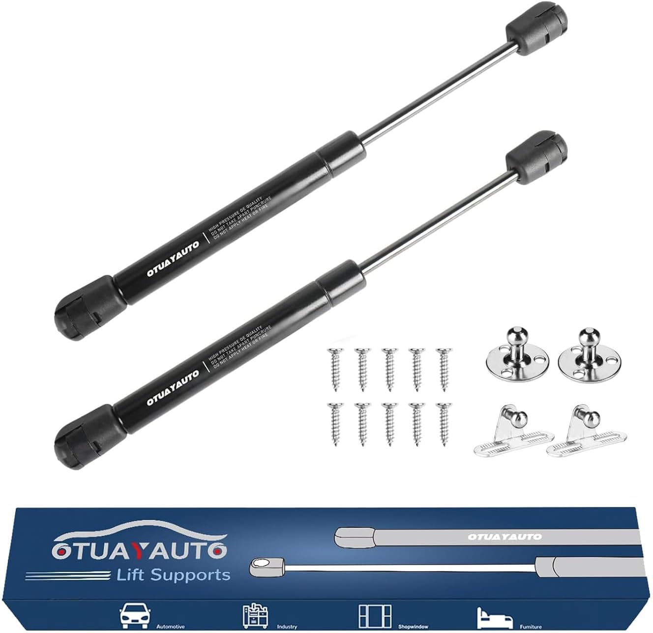 Amazon.com: 10" 35 Lbs/156N Gas Spring Shocks Struts Lift Support for ...