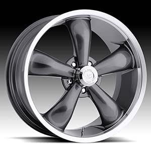 Amazon.com: Vision Legend 5 142 Series Gun Metal Machined Lip Wheel ...