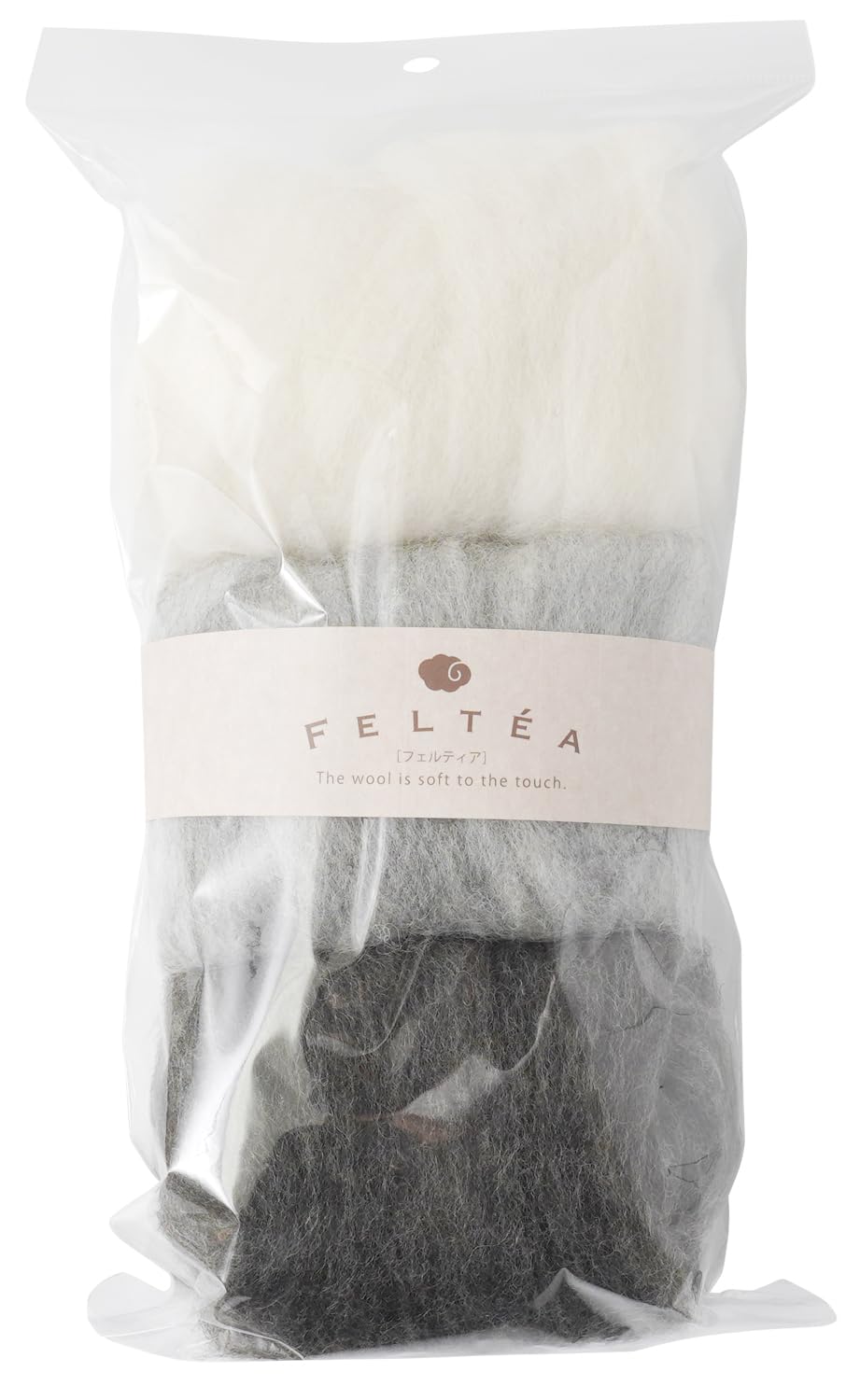 Amazon | 原ウール Feltea 羊毛フェルト 3色セット (A.グレー系) | 羊毛フェルト 通販