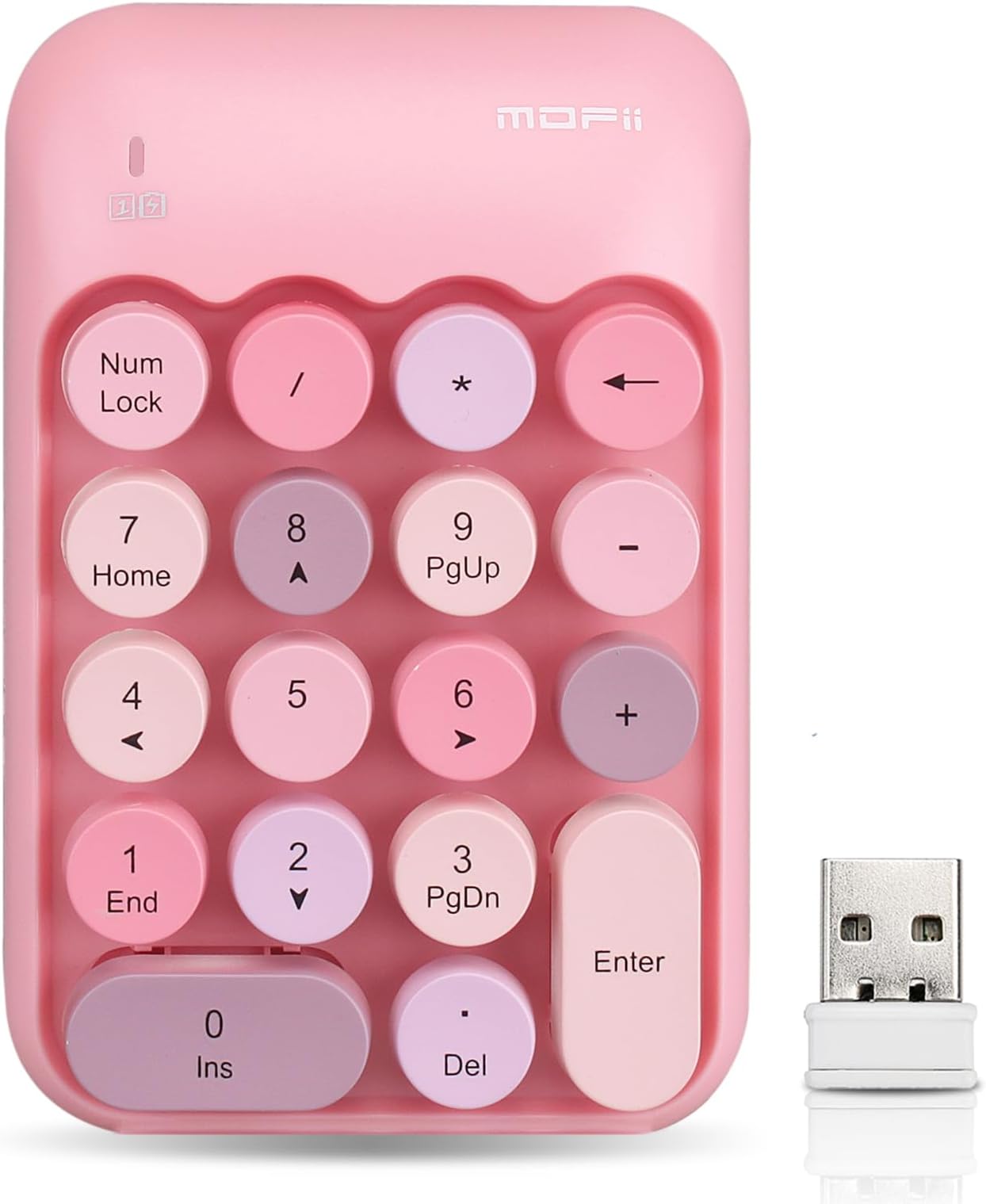 Amazon.com: PINKCAT Wireless Number Pad, Cute 18 Keys Numeric Keypad ...