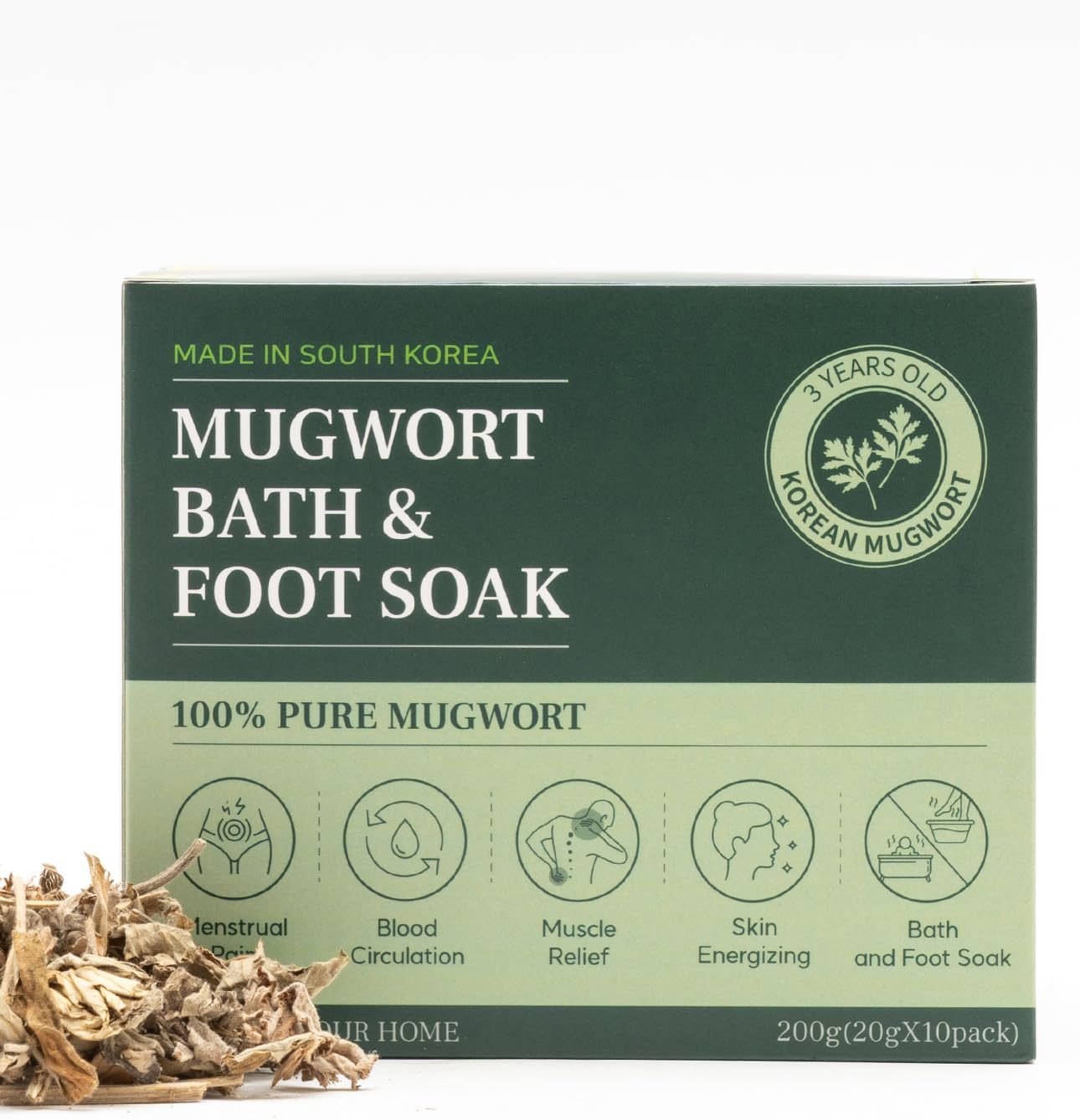 Amazon.com: Goospery Korean Organic Mugwort Bath and Foot Soak (10 Pack ...